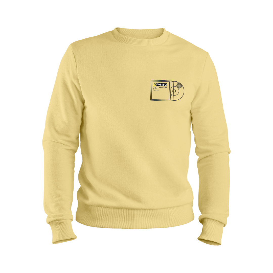 Vinyl Records A' Yellow Sweatshirt - Nivessa Vinyl Records | Record Stores
